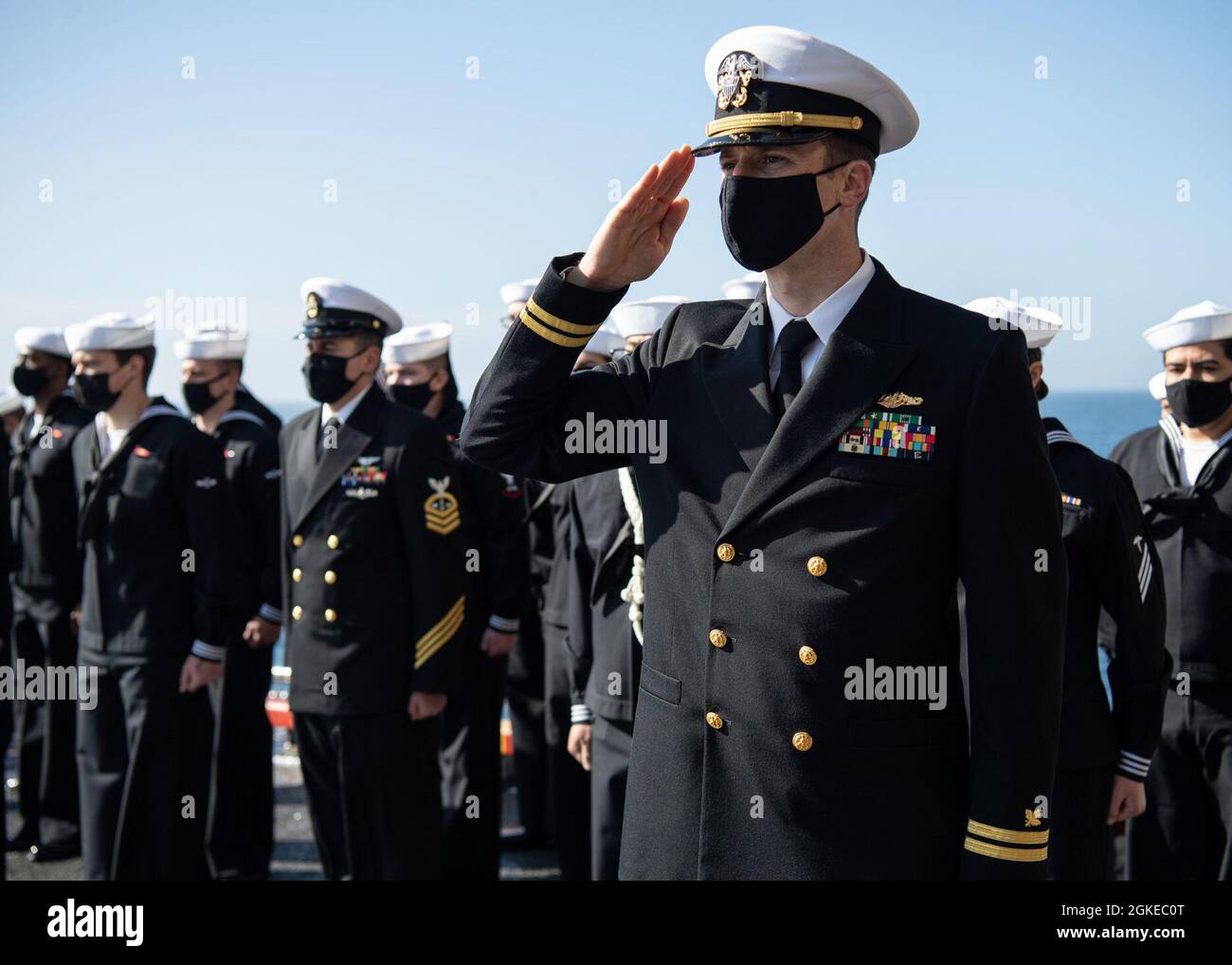 PACIFIC OCEAN (March 29, 2021) Lt. Nicholas Douglas, from Gulfport ...