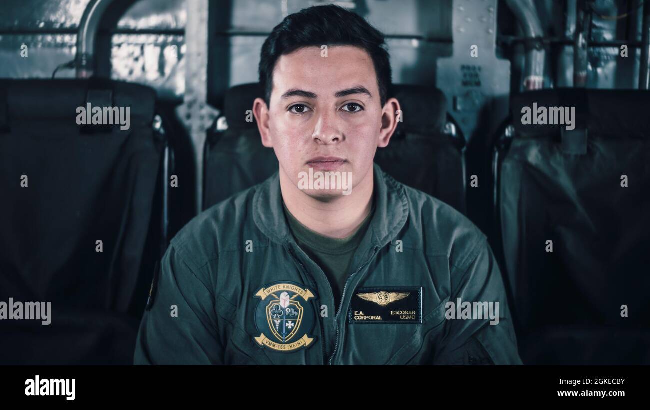 PACIFIC OCEAN (March 29, 2021) U.S. Marine Corps Cpl. Eric Escobar, a ...