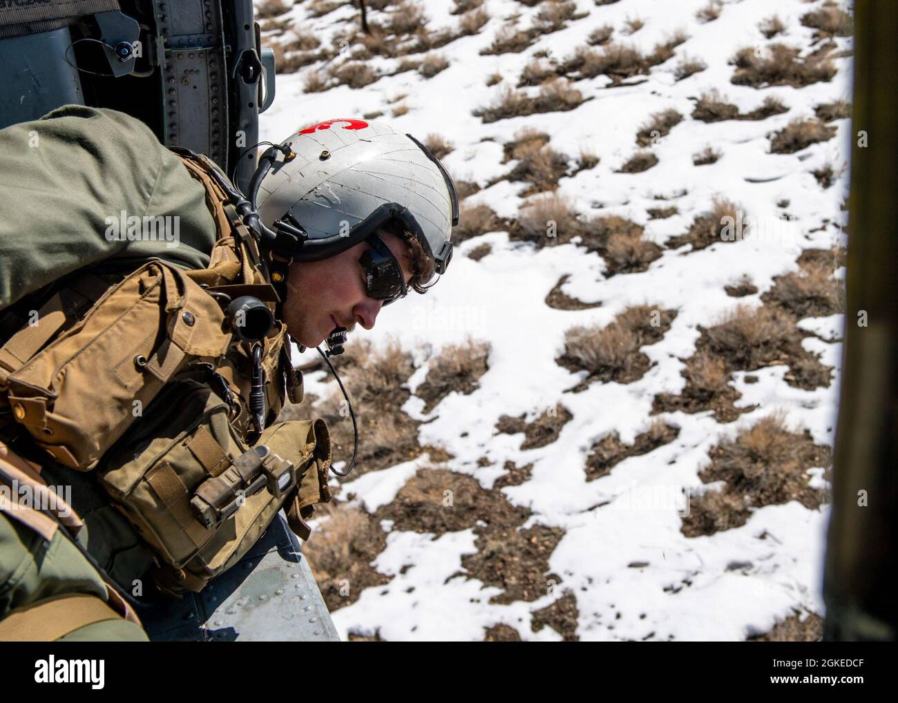 210330-N-PH222-1002 Fallon, Nev. (Mar. 30, 2021) Naval Aircrewman ...