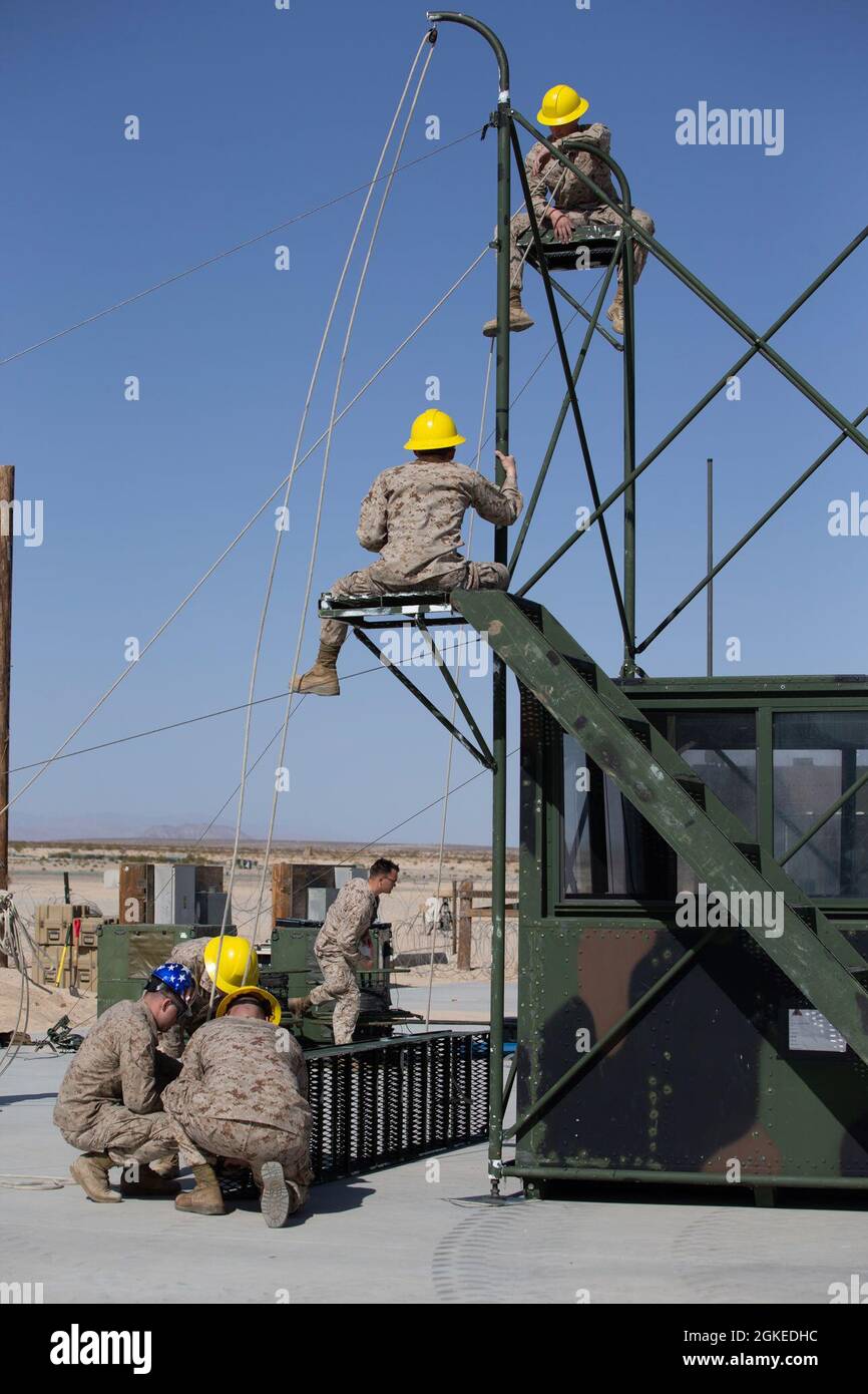 U.S. Marines with Charlie Detachment, Marine Air Combat Control ...