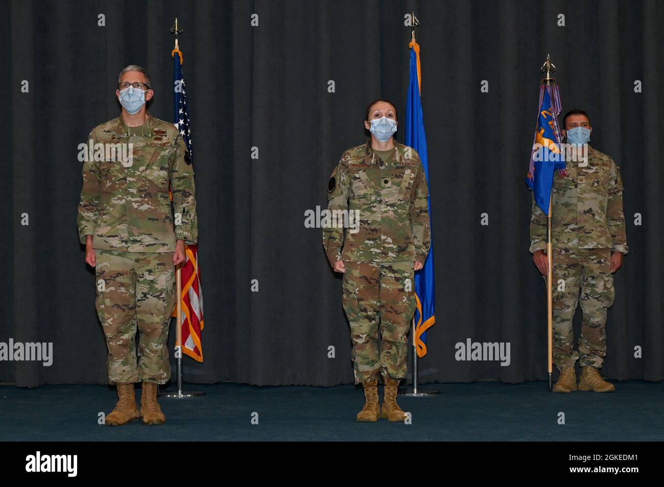 Col. Erich Schroeder, 2nd Medical Group commander, and Lt. Col. Wendy ...