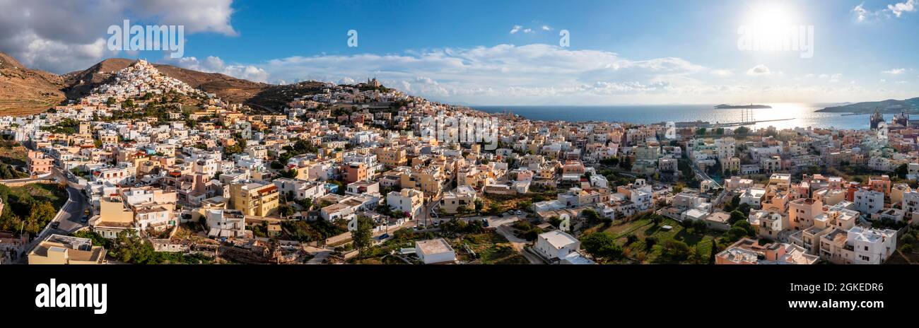 Ermoupoli town syros island hi-res stock photography and images - Alamy