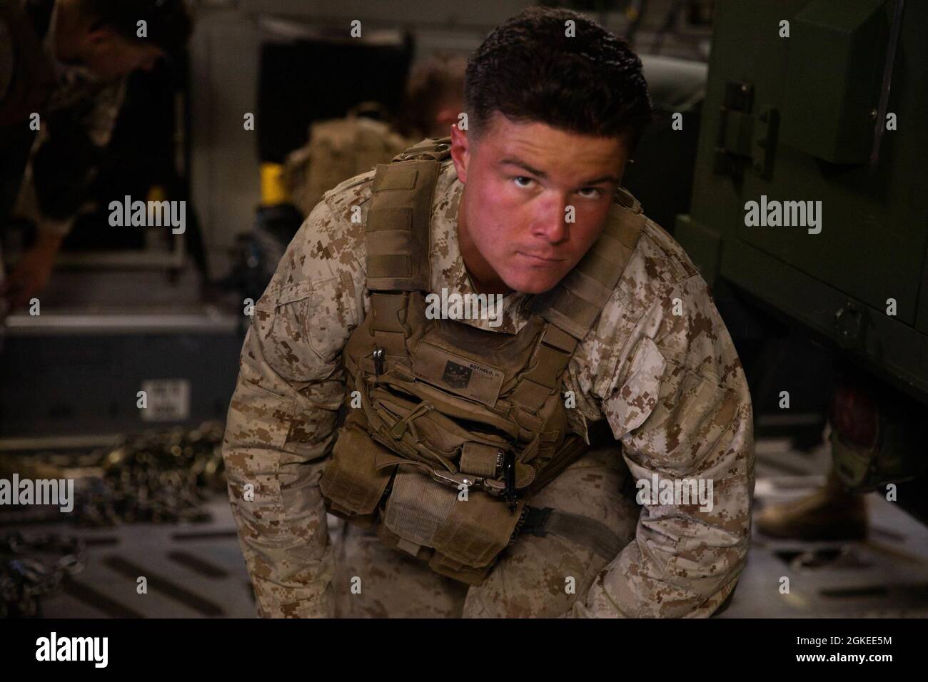 U.S. Marine Corps Sgt. Brendan Bodenmiller, a launcher section chief ...
