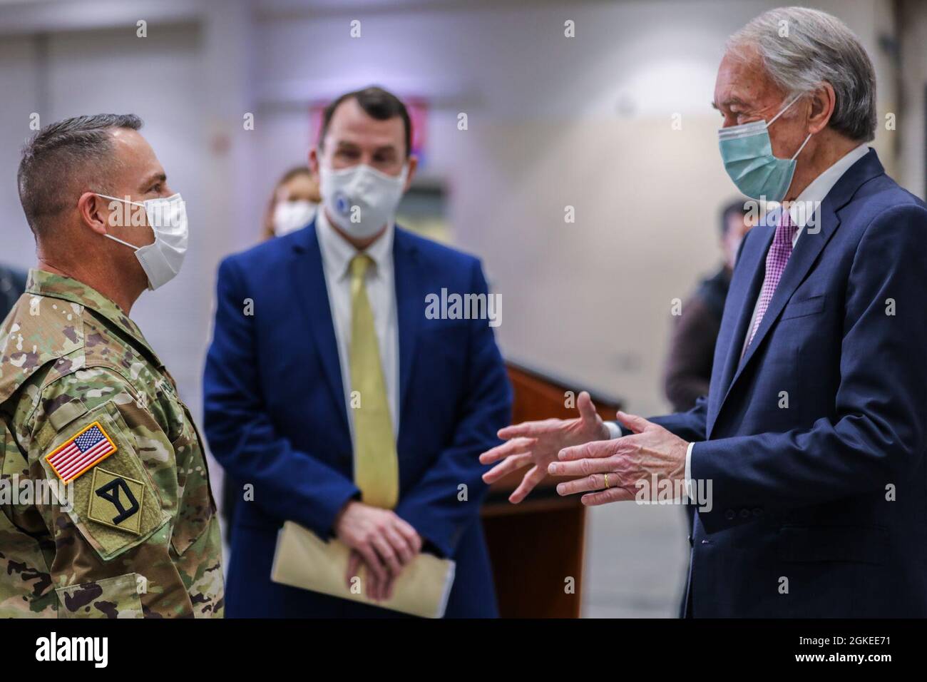 Brig. Gen. Ronald A. Cupples (right), assistant adjutant general of the ...