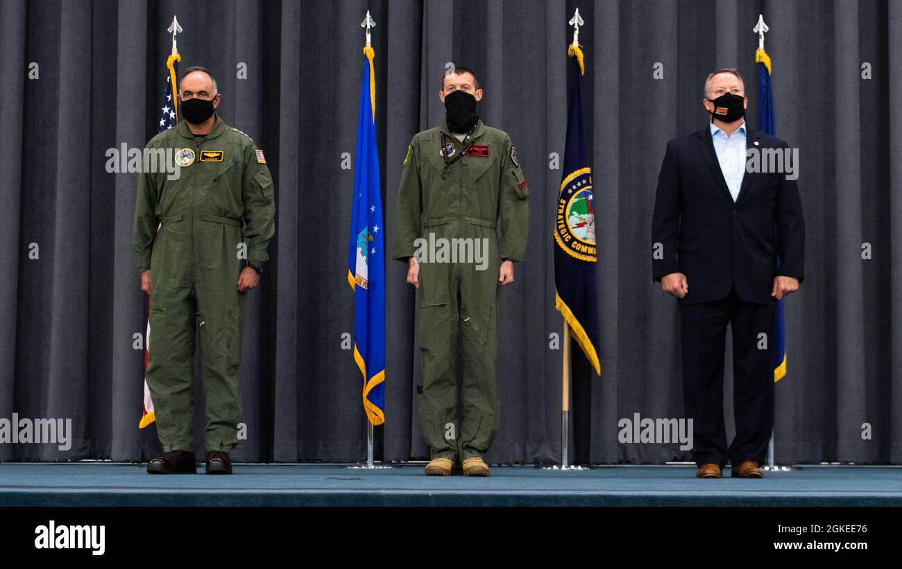 (Left to right) Adm. Charles Richard, U.S. Strategic Command commander ...