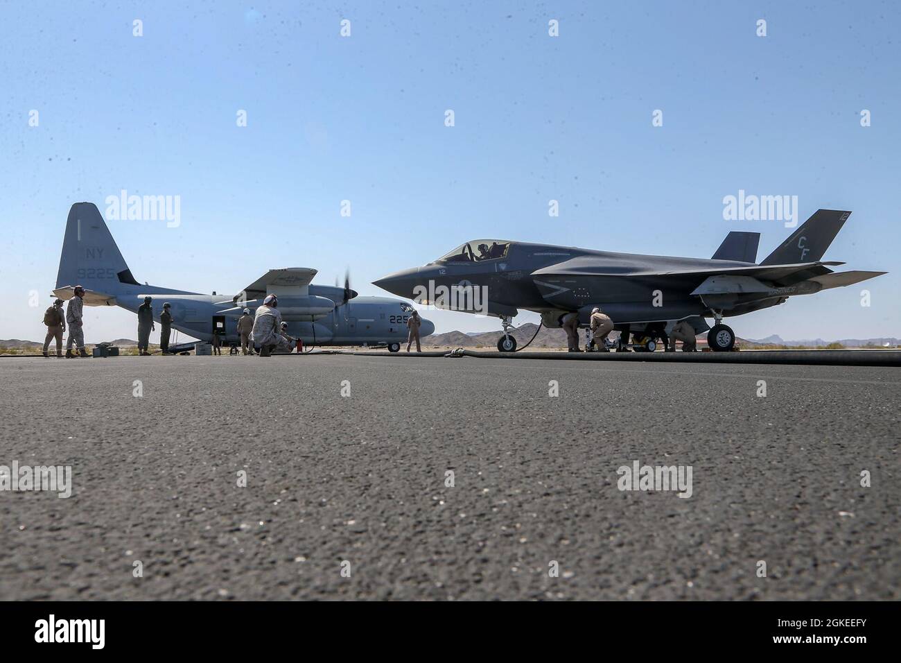 U.S. Marines assigned to Marine Aviation Weapons and Tactics Squadron ...