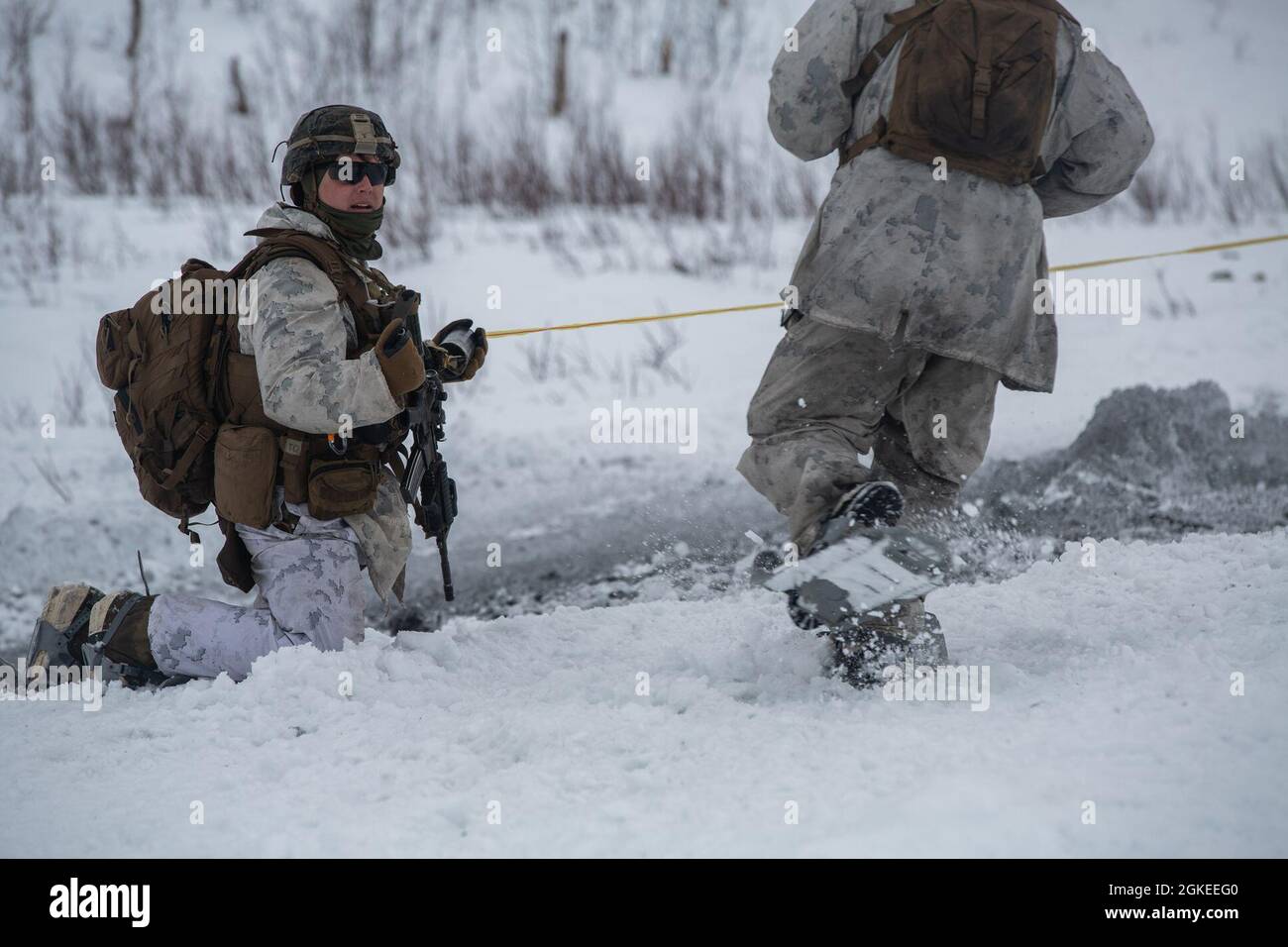 U.S. Marines with Marine Rotational Force Europe 21.1 (MRF-E), Marine ...