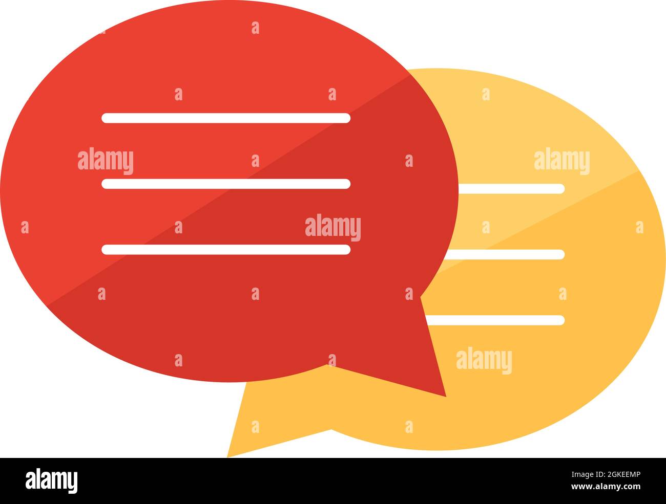 Communication bubbles design, Message discussion Stock Vector Image ...