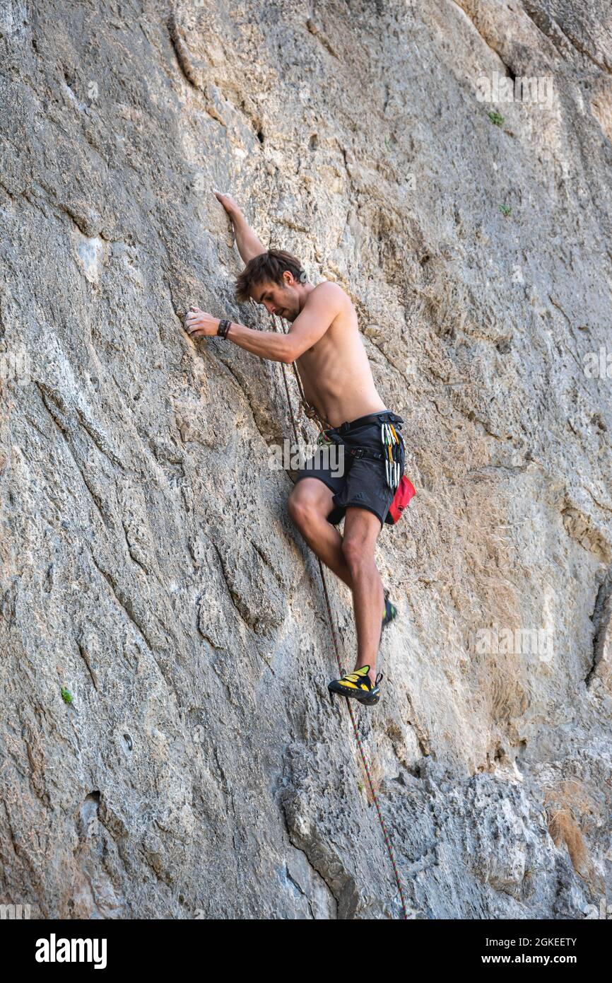 Armeos sector, rock face climbing, lead climbing, sport climbing ...