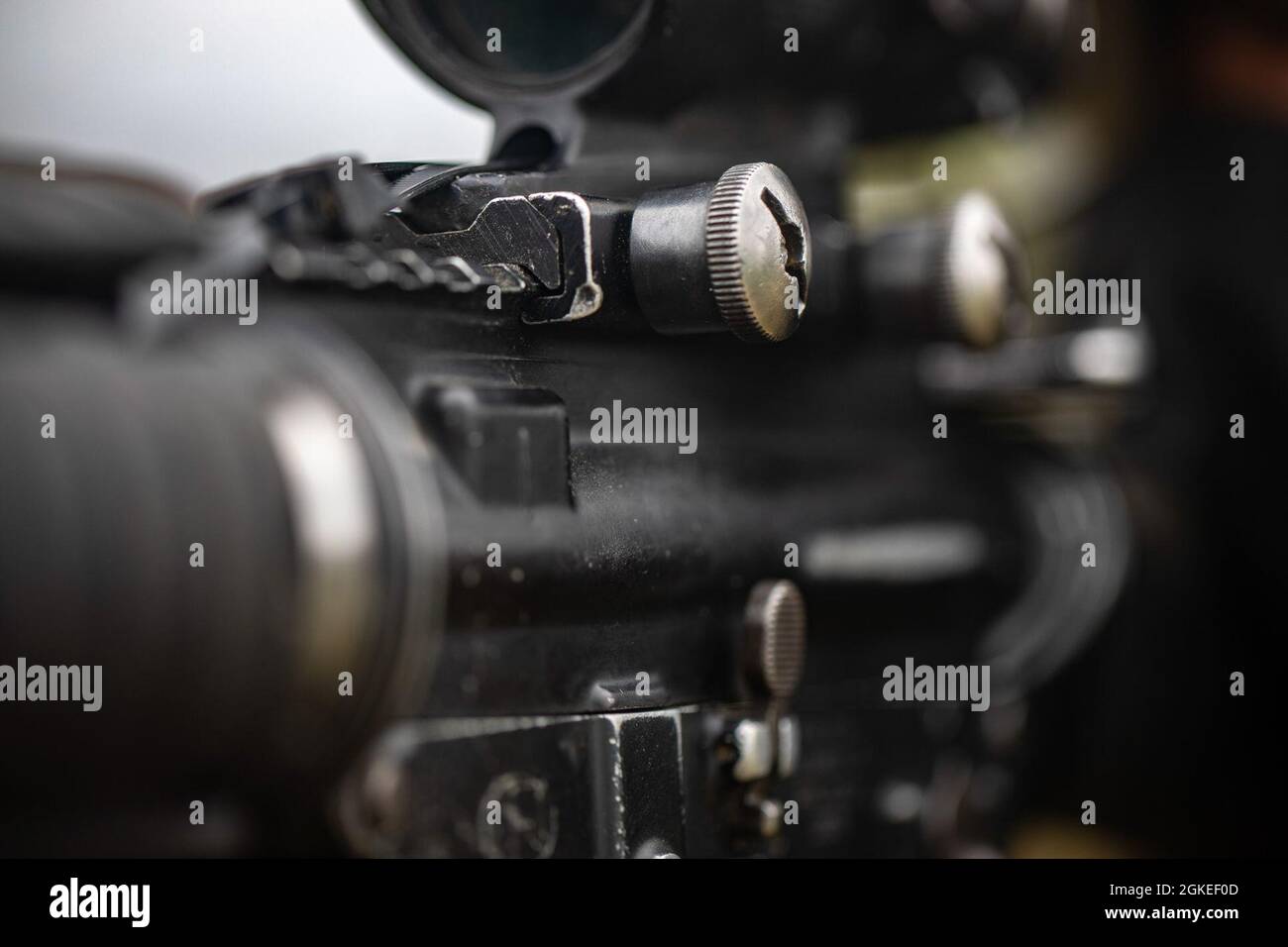 The upper receiver of an M16A4 service rifle, which houses the bolt ...