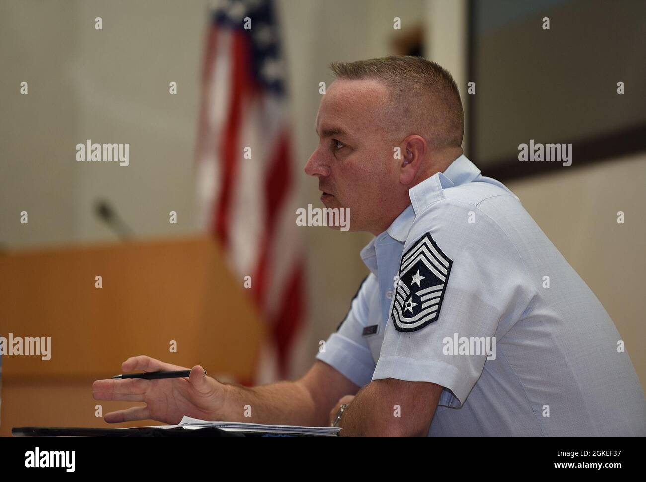 U.S. Air Force Chief Master Sgt. David Wolfe, Pacific Air Forces (PACAF ...