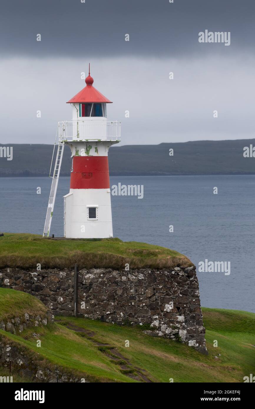 Skansin lighthouse, historic fortification, Torshavn, Streymoy Island ...
