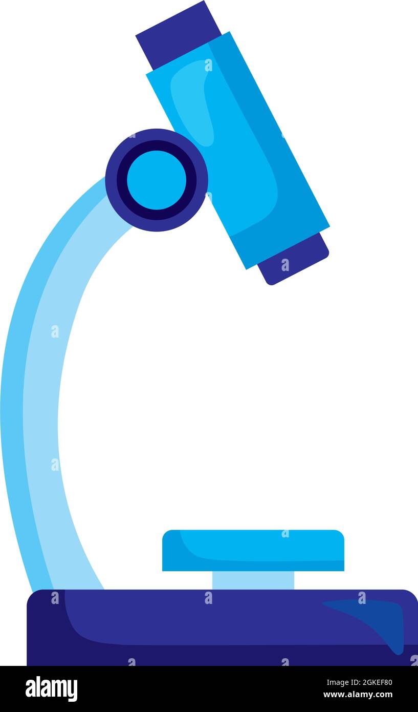 Laboratory microscope on white background Stock Vector Image & Art - Alamy