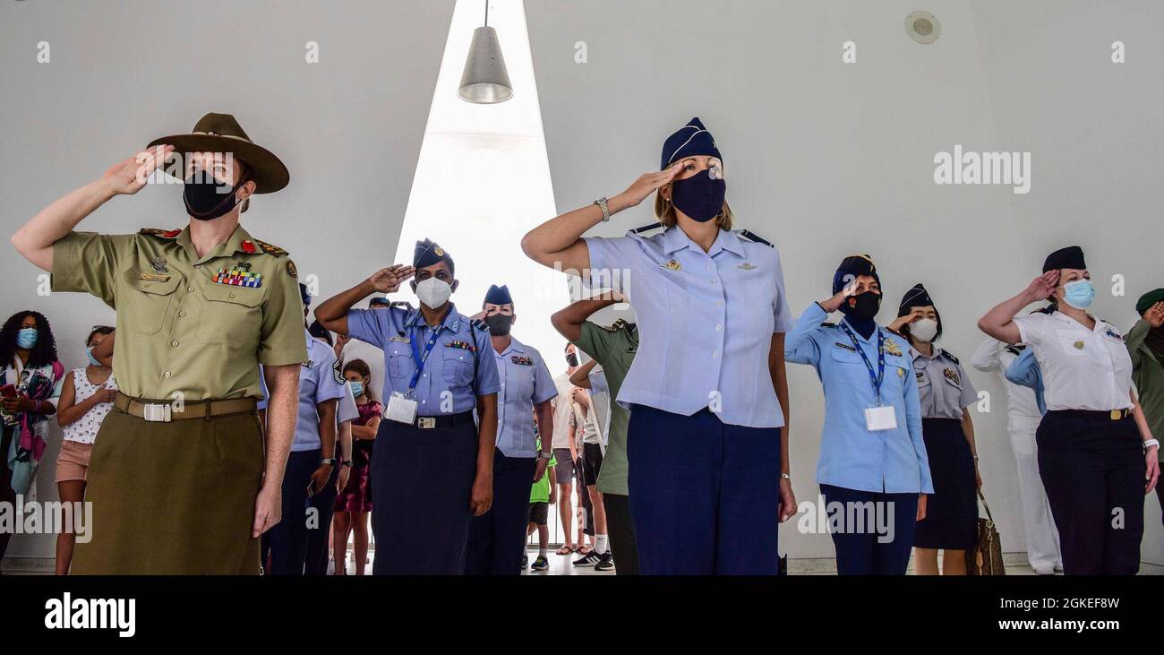 Australian Army Brigadier Nerolie McDonald, left, U.S. Indo-Pacific ...