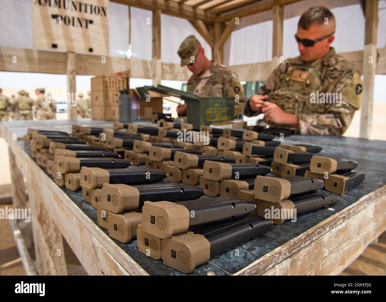 Task Force Spartan Soldiers from Headquarters Support Company, 36th ...