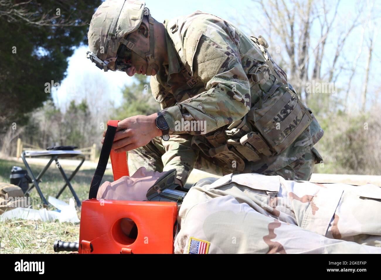 Staff Sgt. Jacob Siggers, an observer, coach, and trainer assigned to ...
