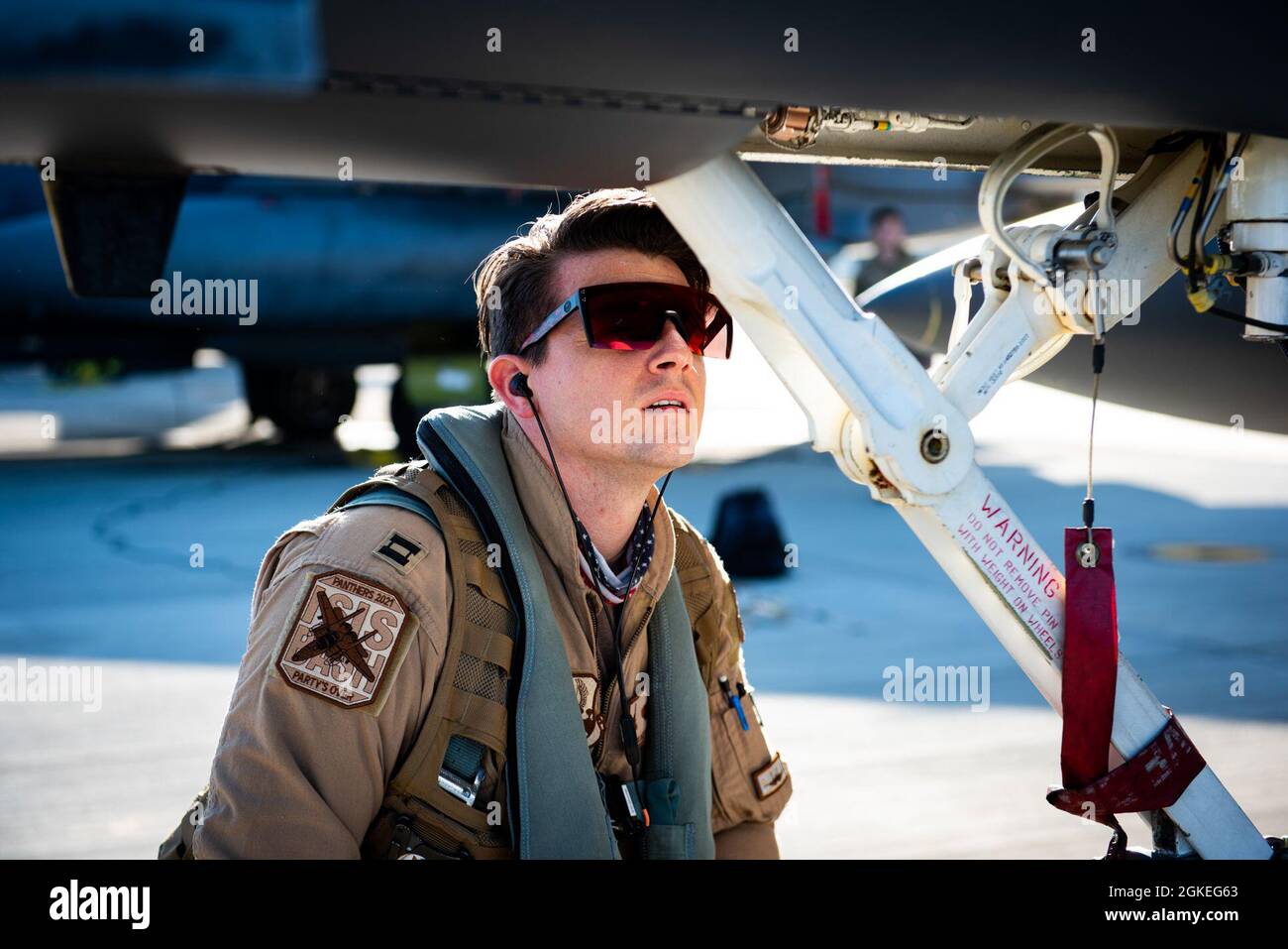 U.S. Air Force Capt. Joey Homan, 494th Fighter Squadron weapons system ...