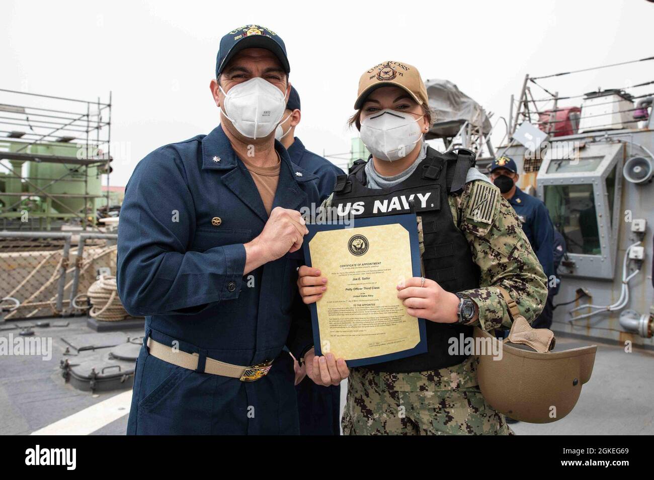 ROTA, Spain (March 30, 2021) Retail Services Specialist 3rd Class Randi ...