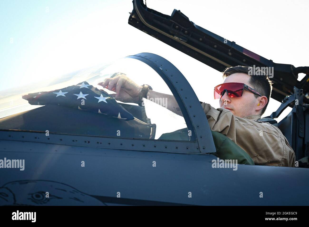 1st Lt. Caleb Heaton, 494th Fighter Squadron F-15E Strike Eagle pilot ...