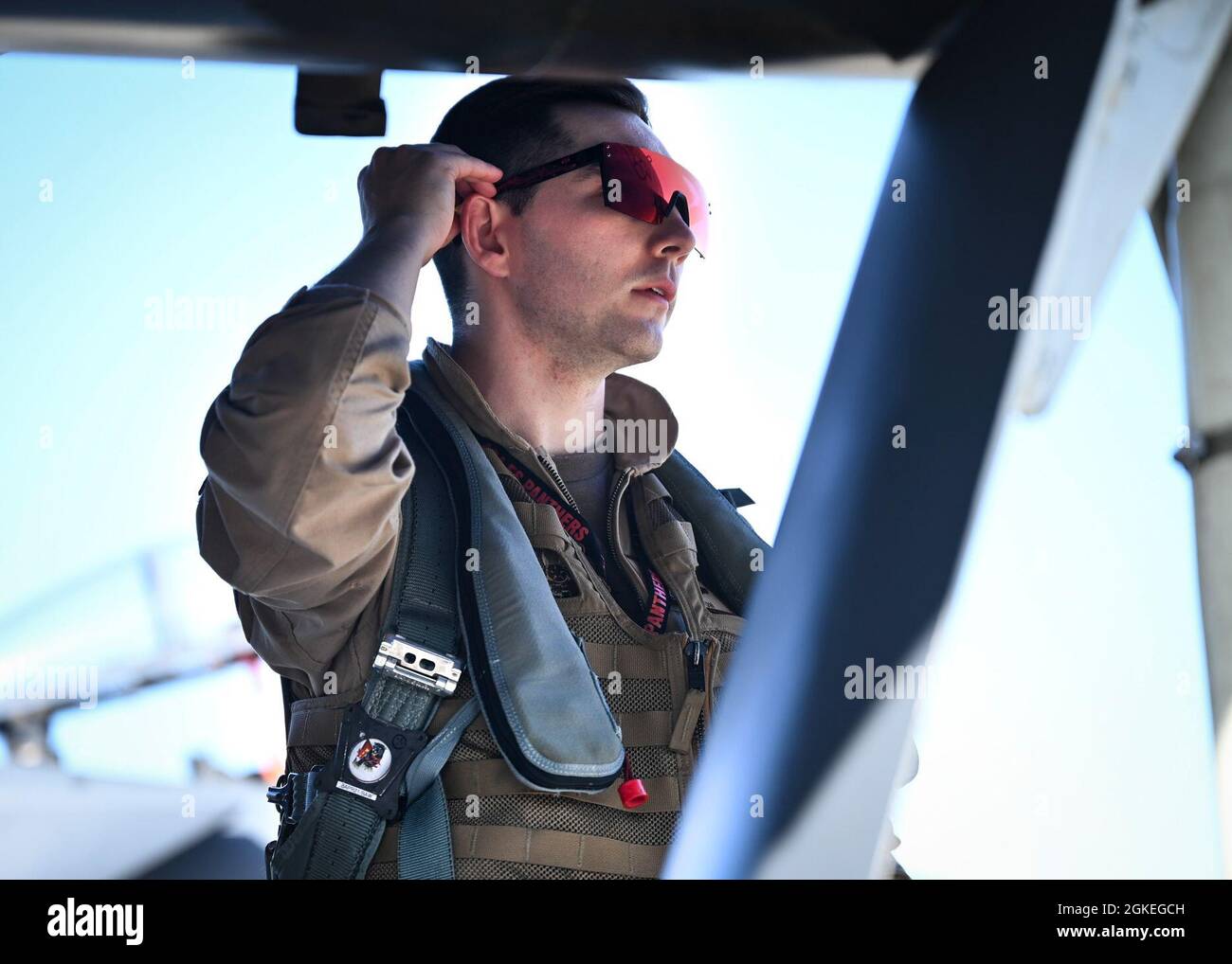 1st Lt. Caleb Heaton, 494th Fighter Squadron F-15E Strike Eagle pilot ...