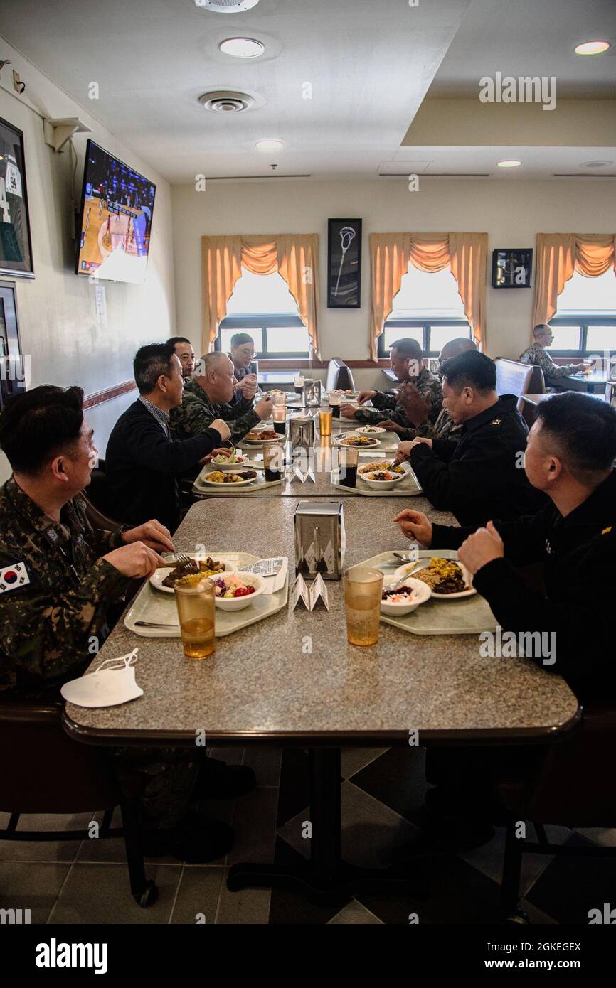 Senior enlisted representatives of the Pohang Special Security Area ...