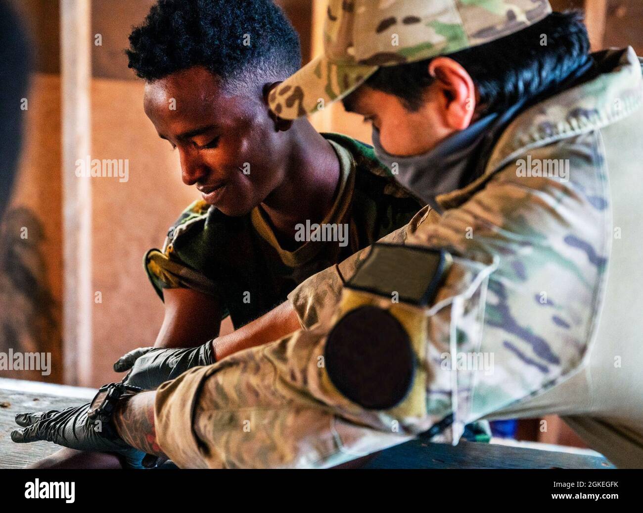U.S. forces conduct medical training with the Danab Brigade in Somalia ...