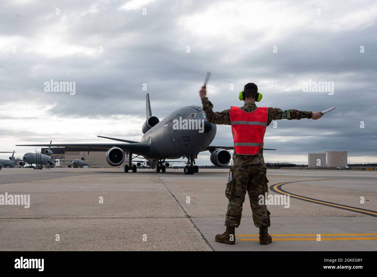 Airman 1st Class Clayton James, 305th Maintenance Squadron crew chief ...