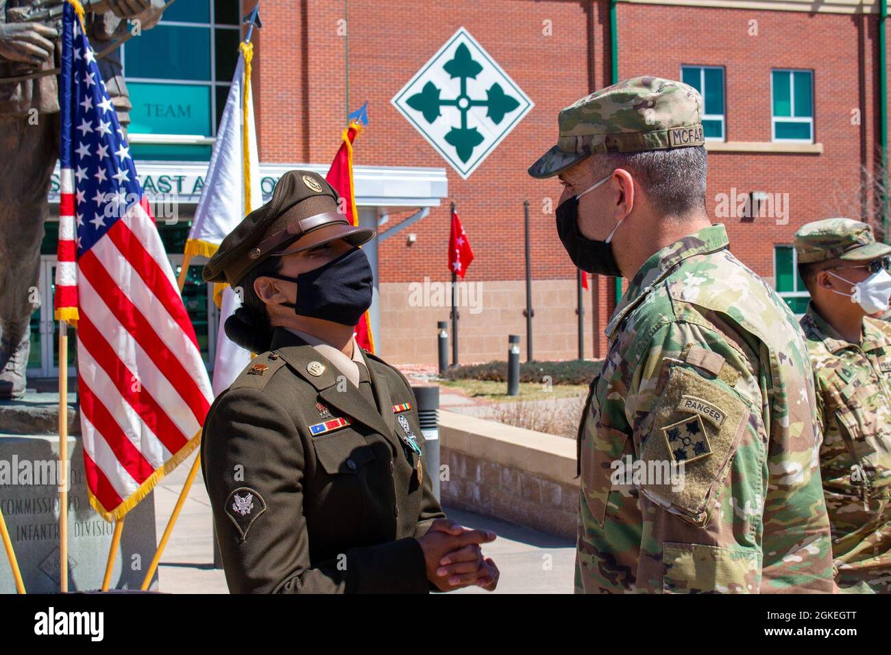 Maj. Gen. Matthew McFarlane, commanding general of the 4th Infantry ...