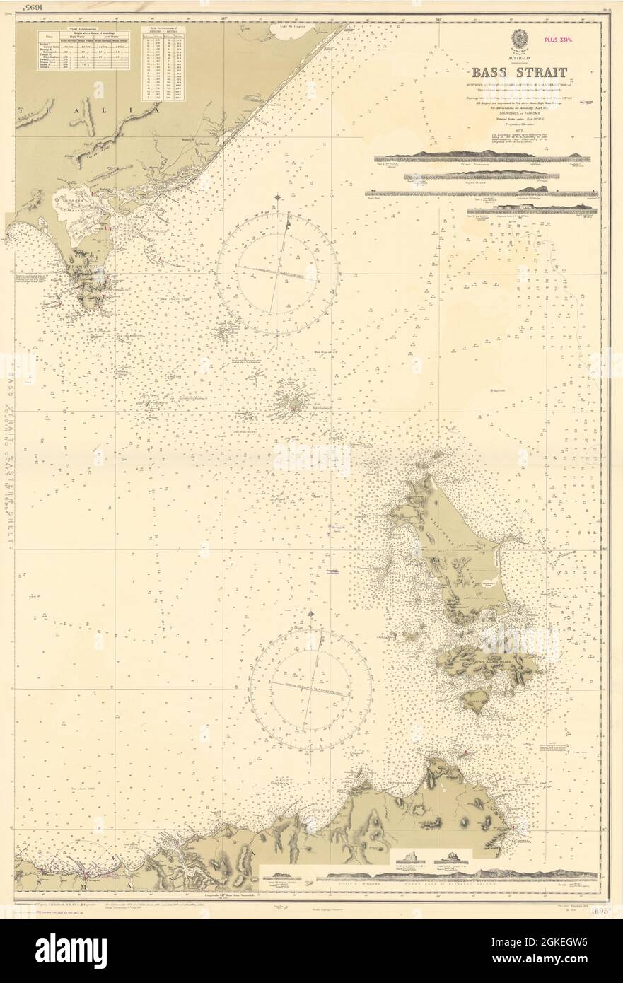 Bass Strait Map