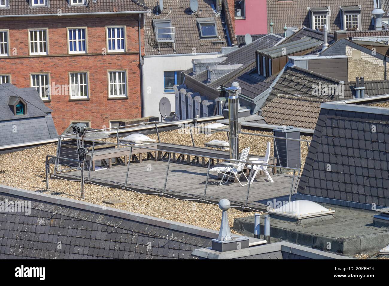 Roof terrace old town hi-res stock photography and images - Alamy