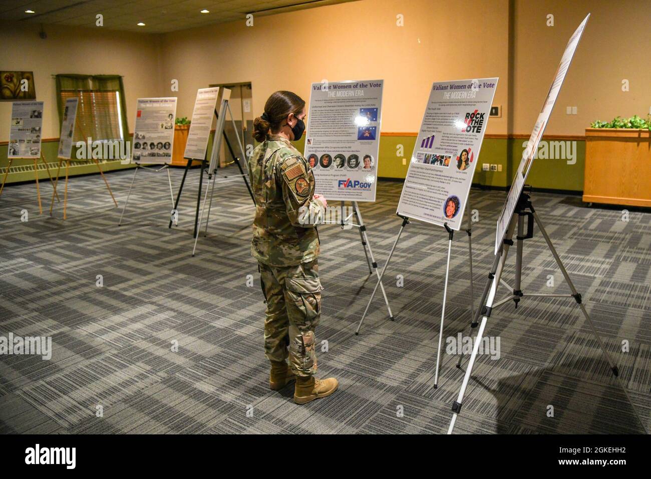 Team Minot Airmen attend the Women’s History Month finale event on ...