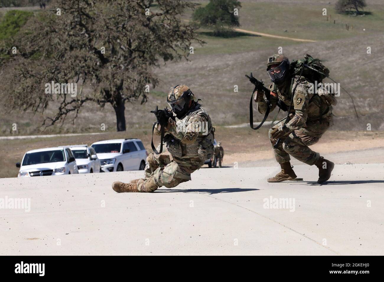 U.S. Army Staff Sgt. Salvador Licona and Spc. Caleb Romero of the ...