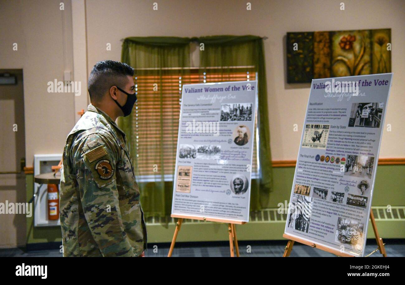 Team Minot Airmen attend the Women’s History Month finale event on ...