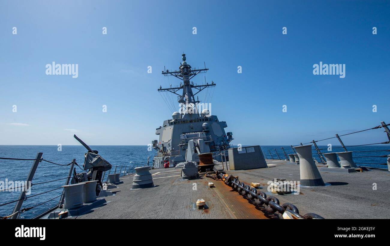 PACIFIC OCEAN (March 31, 2021) The Arleigh Burke-class guided-missile ...