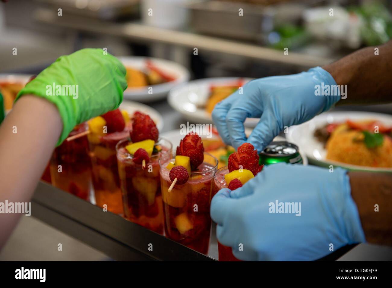 U.S. Marine Corps Cpl. Mulan Hernandez, left, and Lance Cpl. Jacob ...