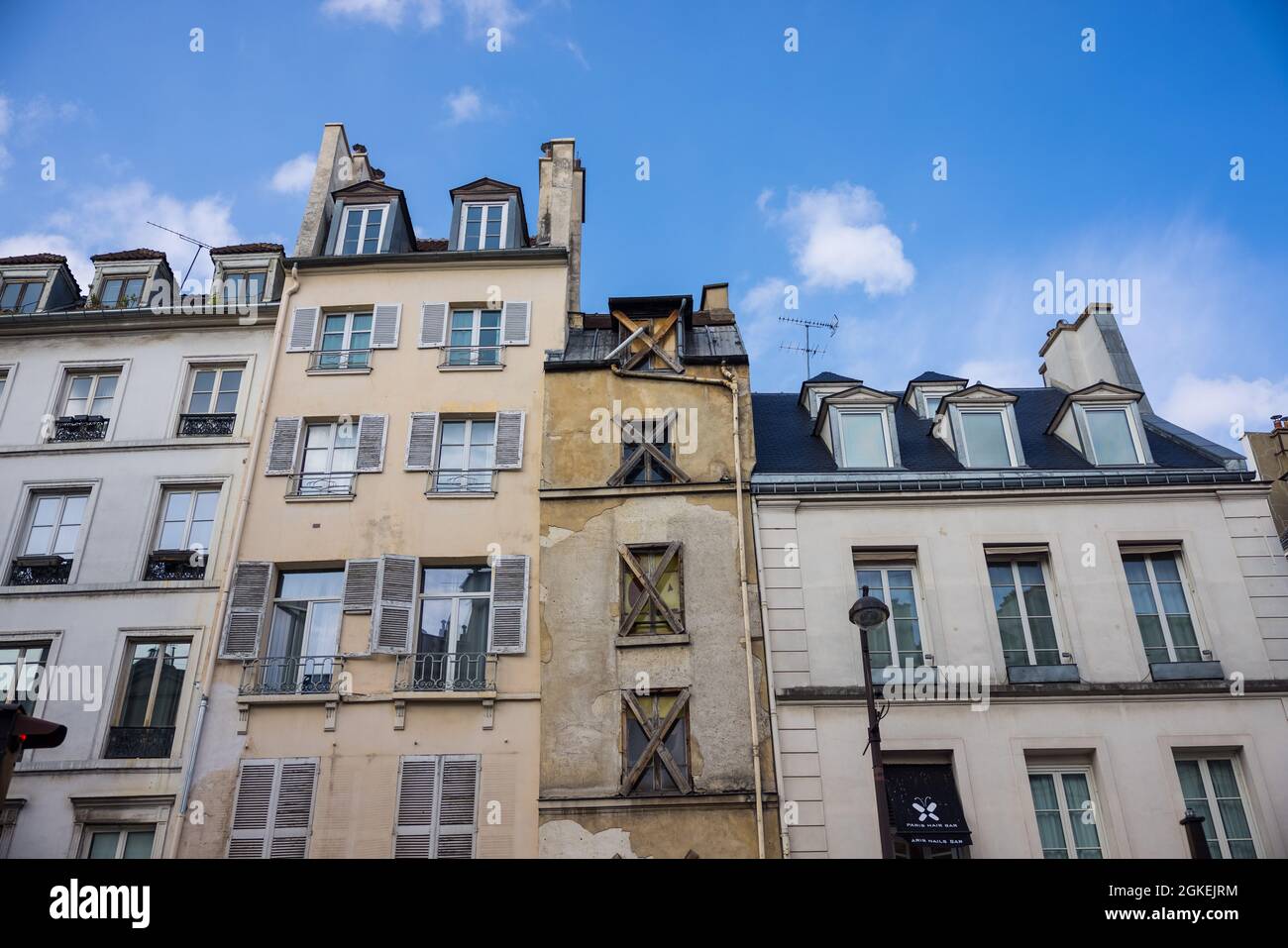 Low angle shot of a beautiful residential building with balconies in ...