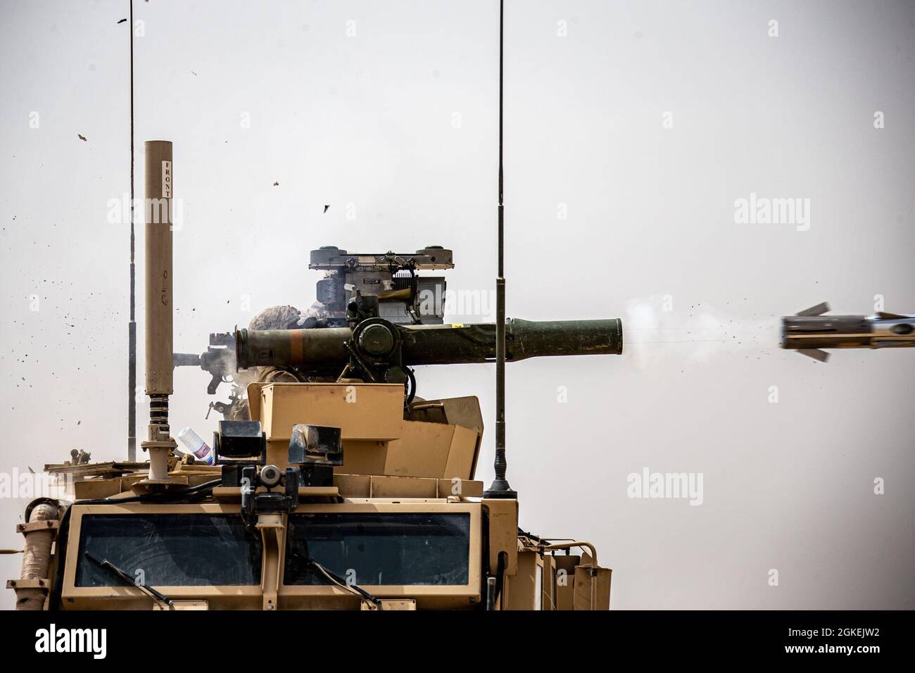 Tow Missile Hitting Tank