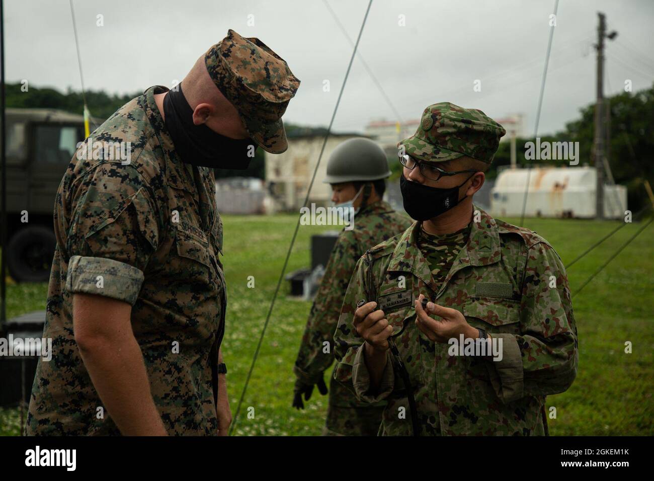 U.S. Marine Corps Lance Cpl. Hunter Schroeder, a network administrator ...