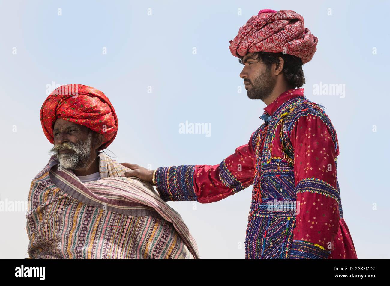 Member of the Dhebariya Rabari community in traditional colorful dress ...