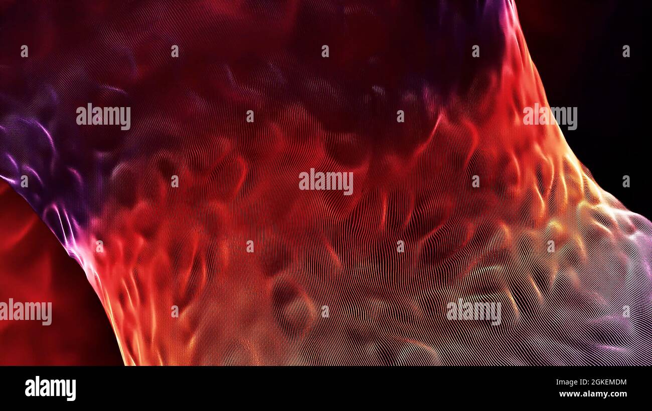 Abstract rotating liquid vortex of red and purple colors, seamless loop ...