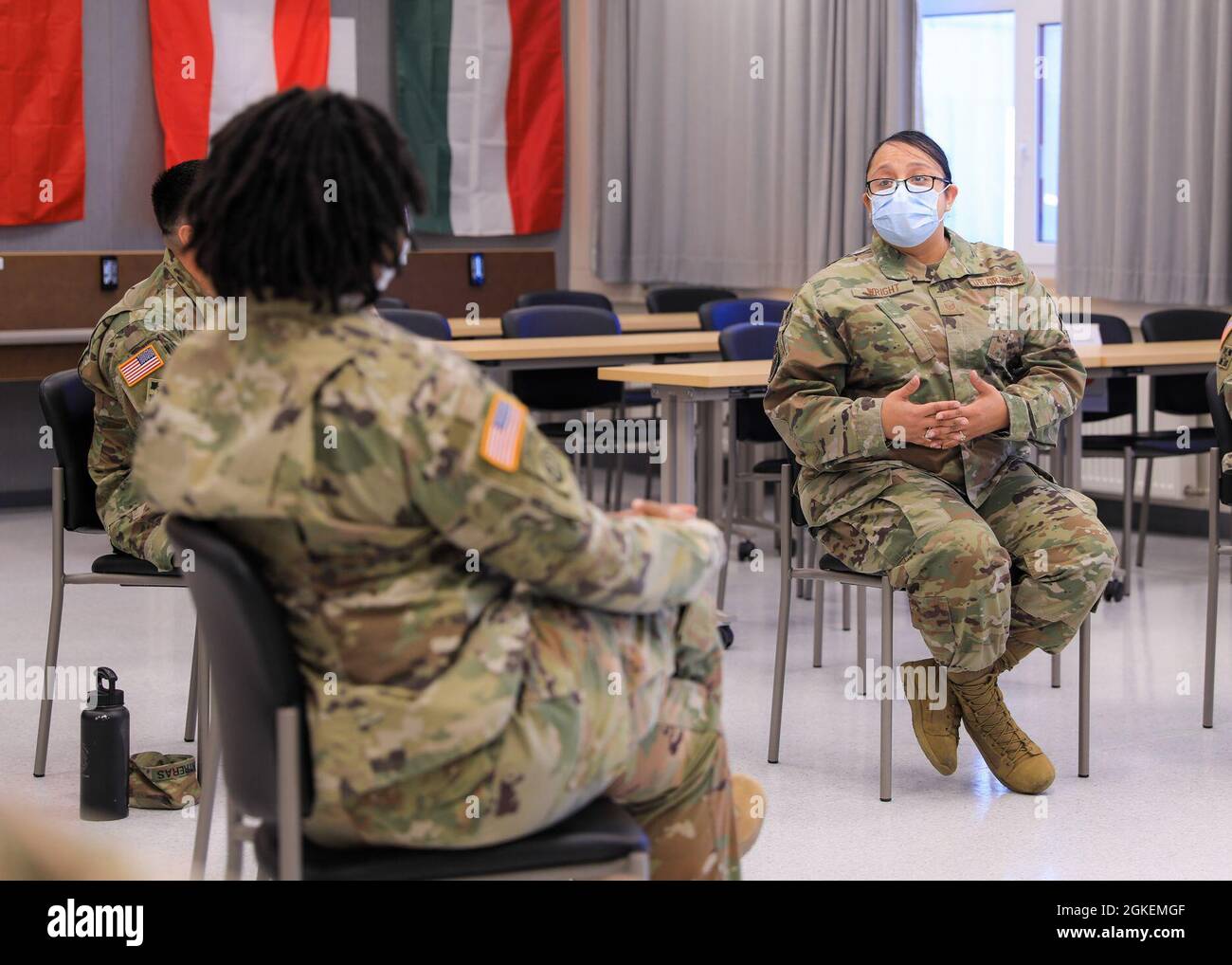 U.S. Air Force Master Sgt. Cheri Wright, noncommissioned officer in ...