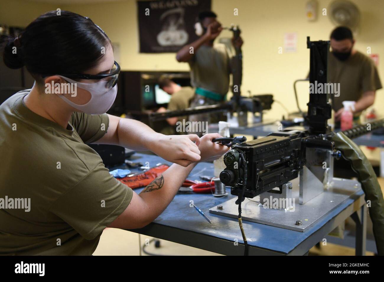U.S. Air Force HH-60 weapons team members from the 718th Aircraft ...