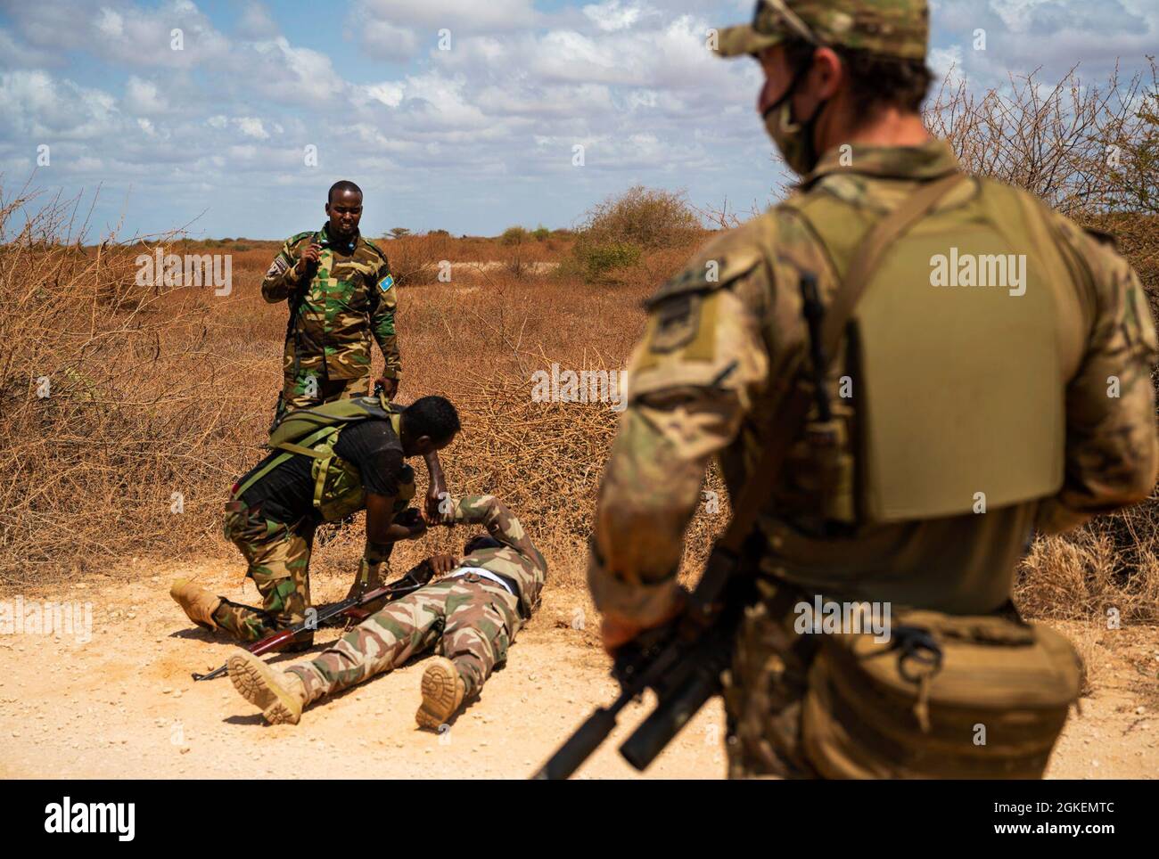 U.S. forces conduct ground warfare training with the Danab Brigade in ...