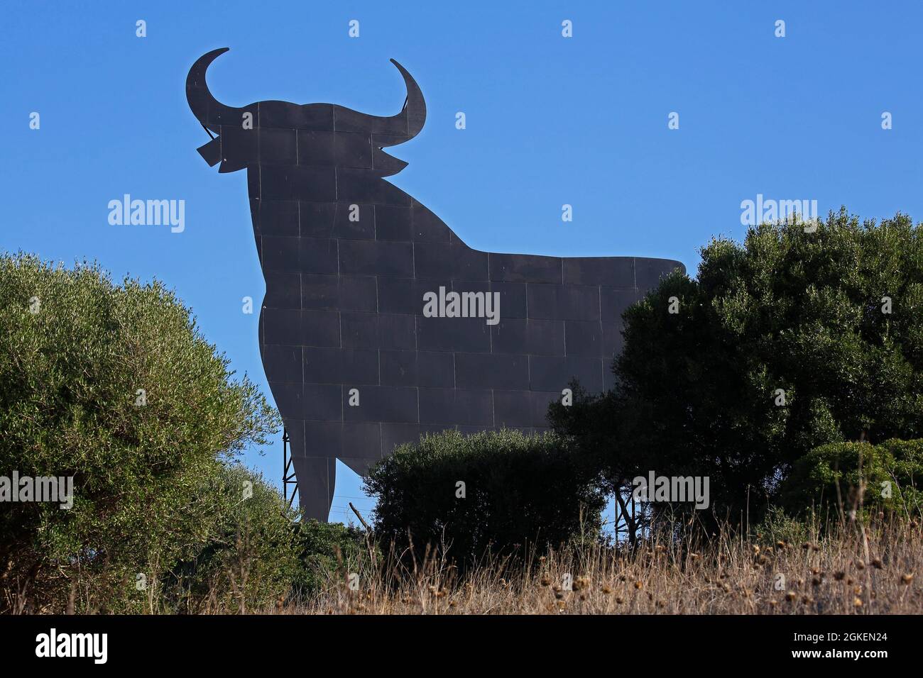 Bull silhouette, Osborne bull, today national symbol for Spain ...