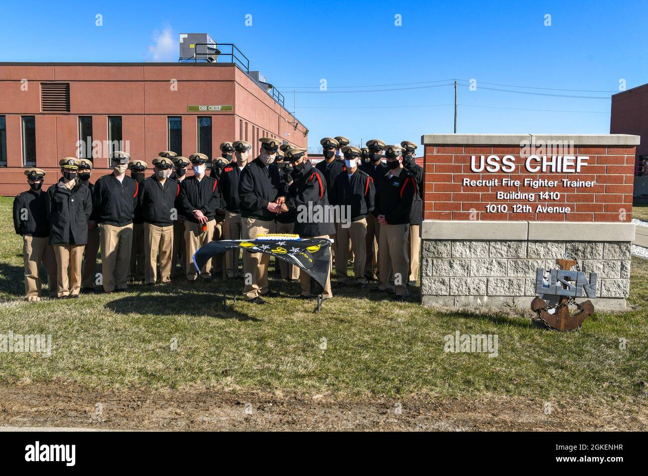 Recruit Training Command (RTC) chief petty officers (CPO) gather for a ...