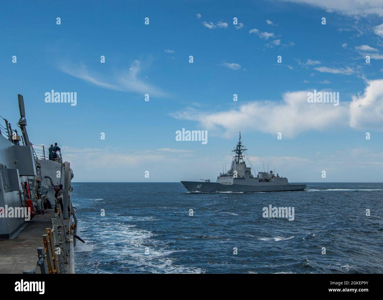 PACIFIC OCEAN (April 1, 2021) The Arleigh Burke-class guided-missile ...