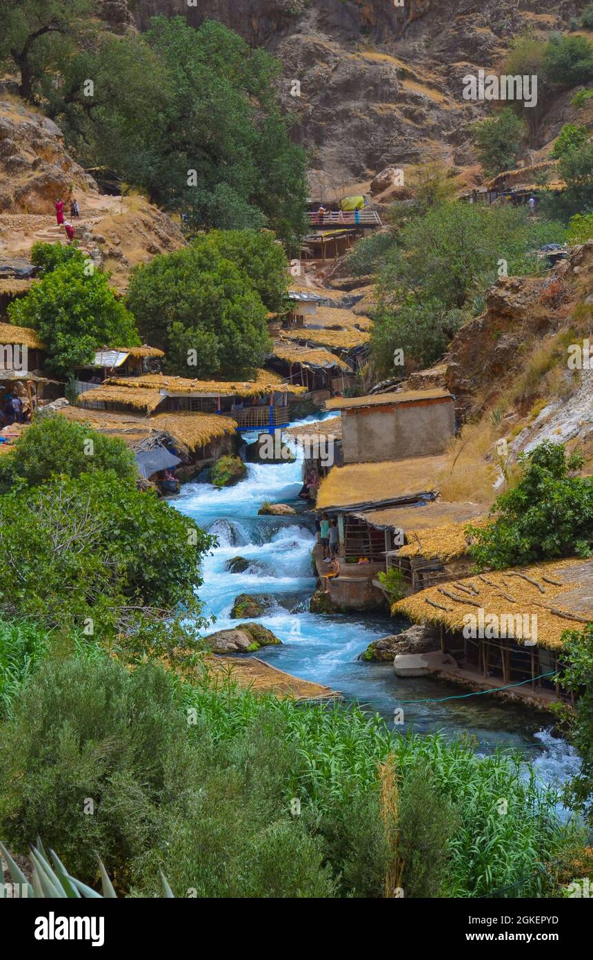 waterfall in morocco Stock Photo - Alamy