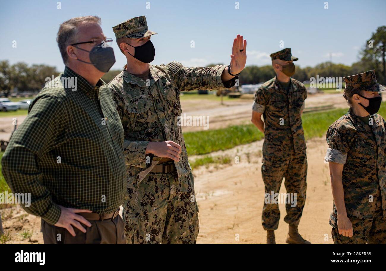 (Second From Left) U.S. Navy Lt. Connor Marlin, Facilities Engineering ...