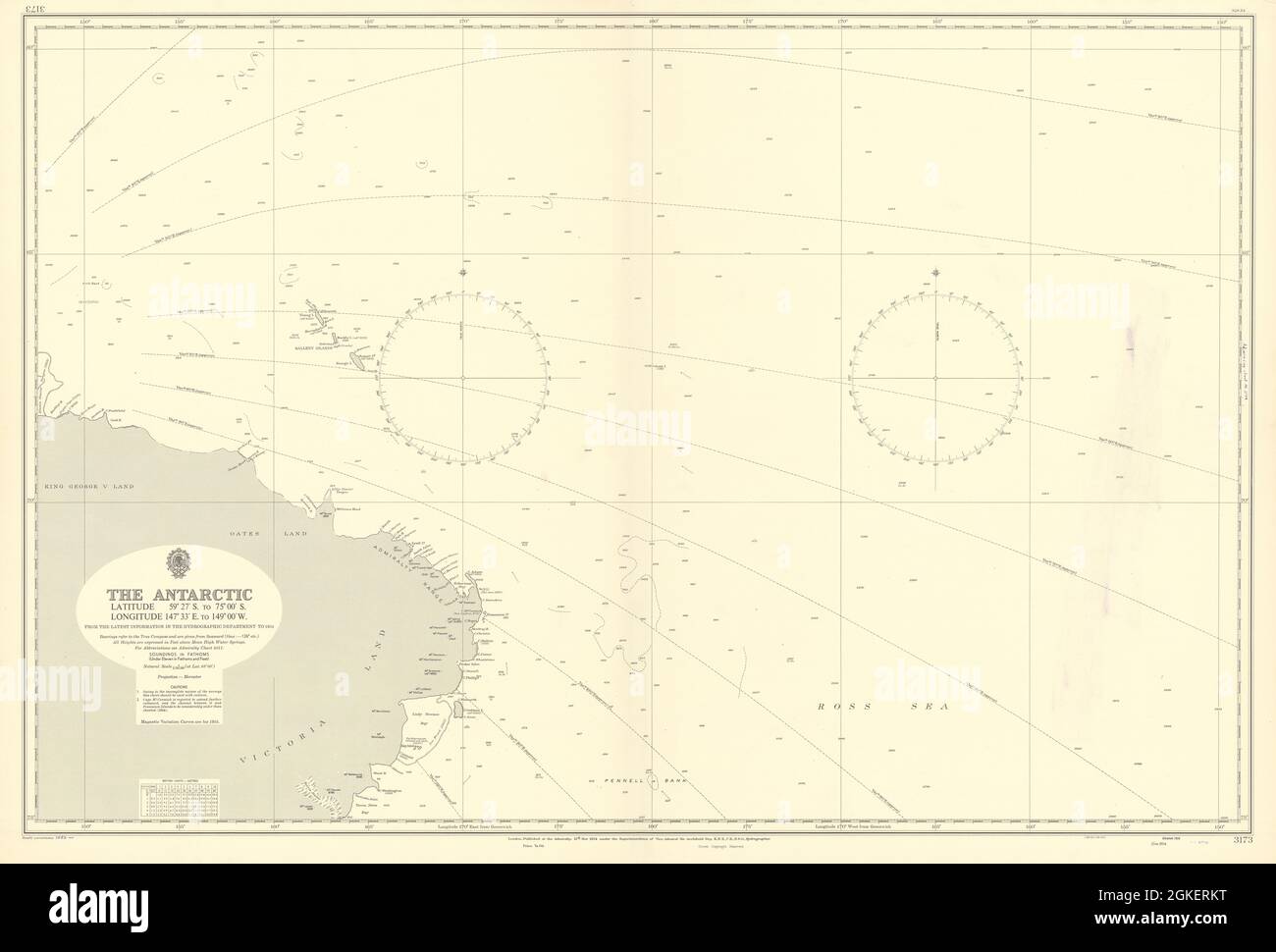 Antarctica sea chart hi-res stock photography and images - Alamy
