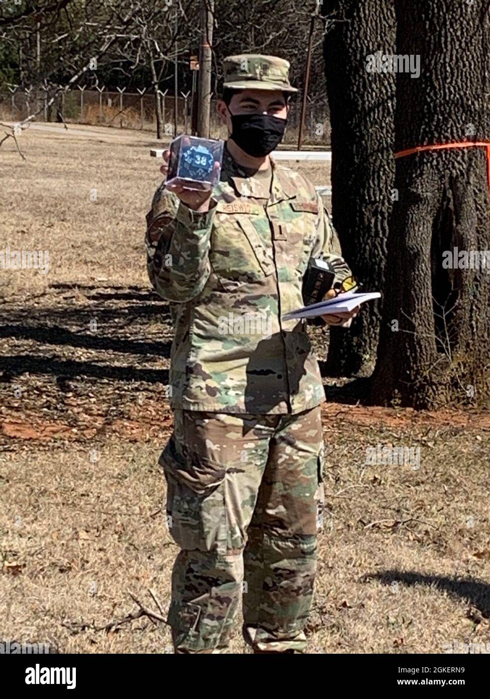 The 38th Cyber Engineering Installation Group held a farewell ceremony for 1st Lt. Zach Reiswig ...